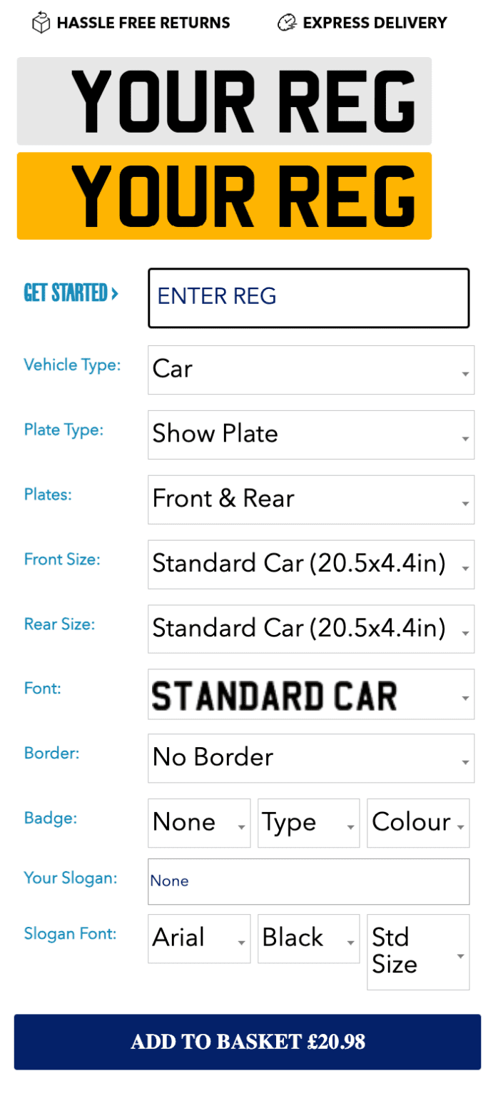 Custom Number Plates for Your Fleet: Making a Lasting Impression | MyReg